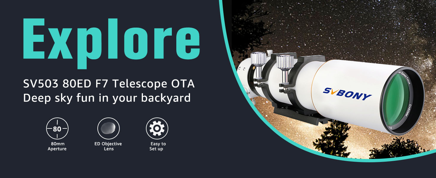SVBONY SV503 Astronomical Telescope Professional 80/560 ED Extra Low ...