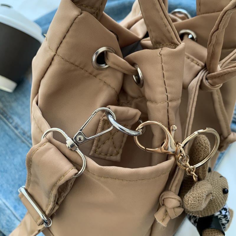 Kangaroo Sling Bucket Bag Women Commuting Big Bag Work Beg Drawstring ...