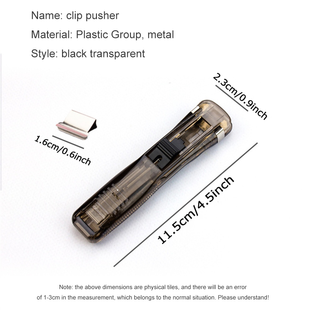 Seamless Staplers Push Clip Stapler Remover Binder Push Clamp File ...