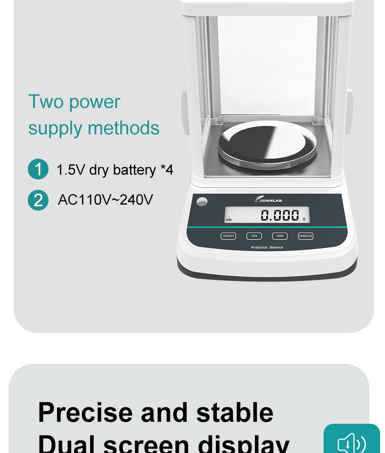 JOANLAB Digital Analytical Balance Laboratory Microbalance Electronic Precision Scale 200G 300G ...