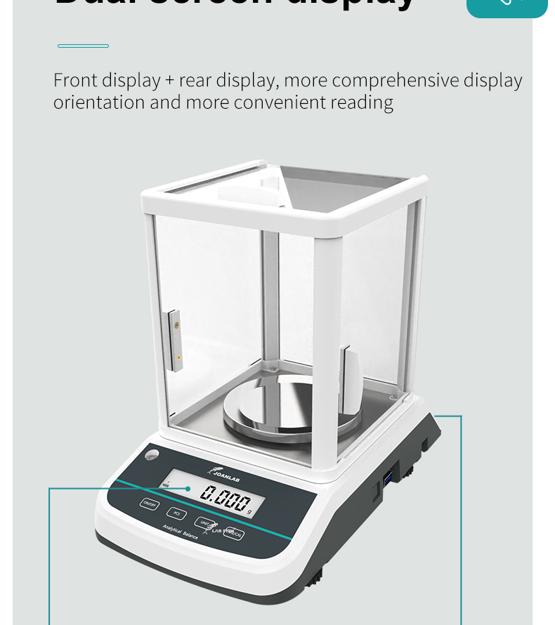 JOANLAB Digital Analytical Balance Laboratory Microbalance Electronic ...