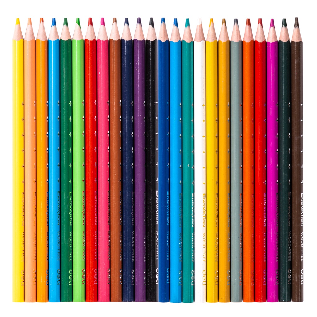 Deli 12/24 Colors Colour Pencils Set Student Drawing Pencil Art ...
