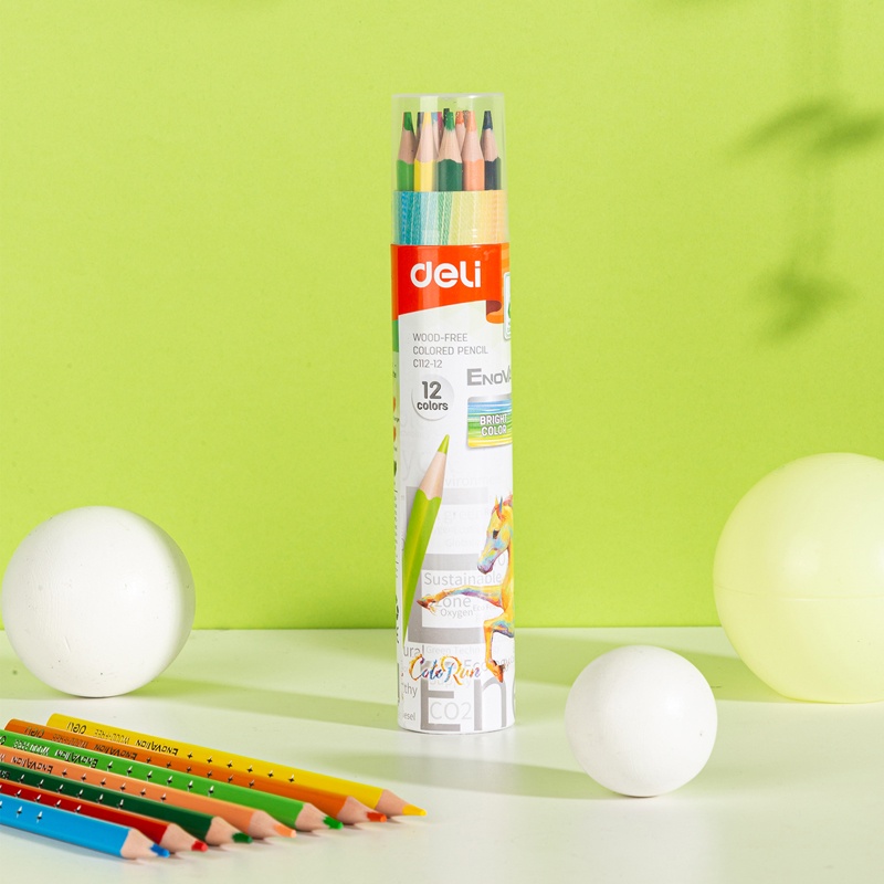 Deli 12/24Pcs Color Pencil Set Drawing Painting Set Colored Pencil ...