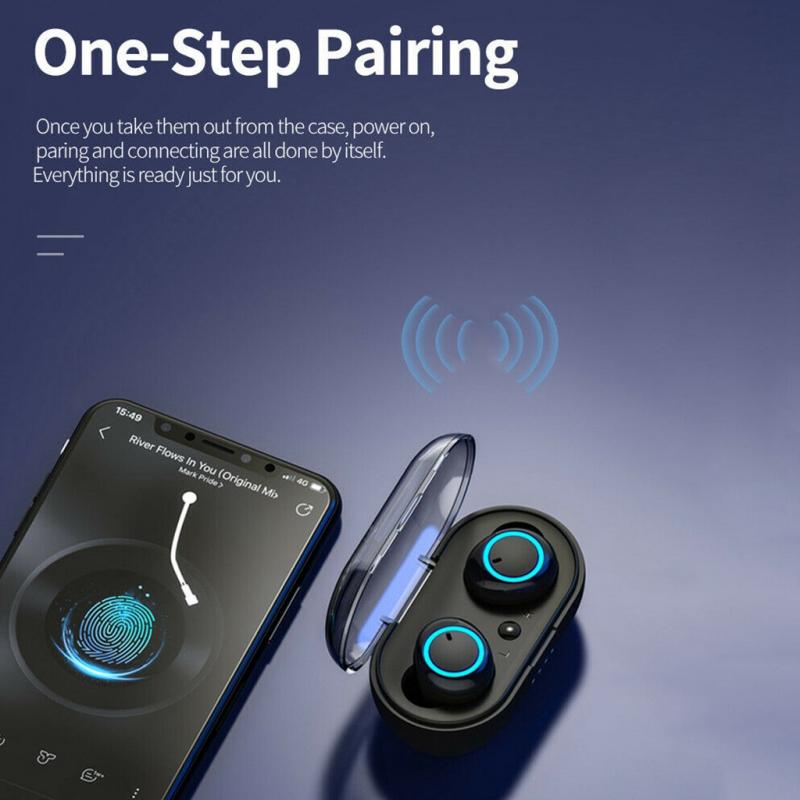 Y50 TWS Wireless Headphones with Mic Bluetooth Earphone Noise Cancle ...