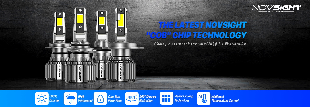 Novsight Newest N74 Car H4 LED Headlight H11 H7 9005 9006 9012 72w 15000lm 6500k | Shopee ...