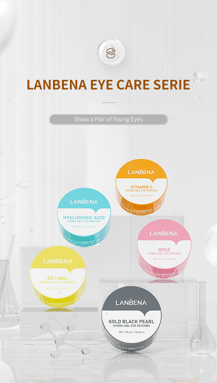 LANBENA Eye Mask Anti-Aging Collagen Eye Patch Vitamin C Eyemask 24k ...