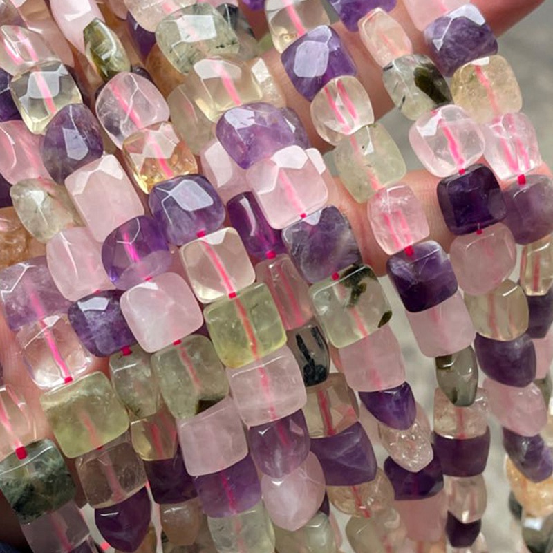 5x10x10mm Natural Faceted Flat Square Shape Stone Gemstone Loose Beads ...