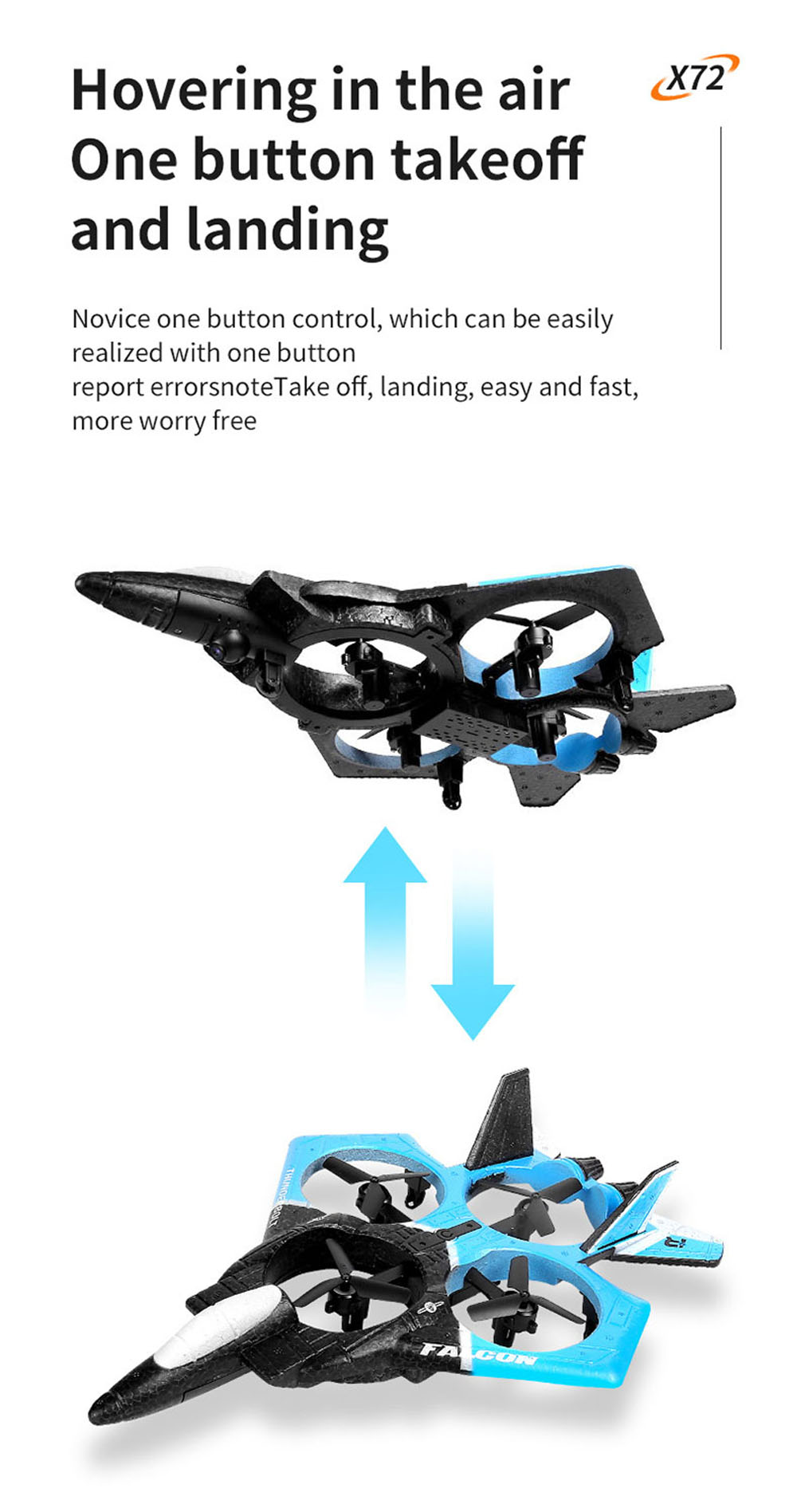 J20 Remote Control RC Plane Wifi Camera Aircraft Gravity Sensing Glider ...