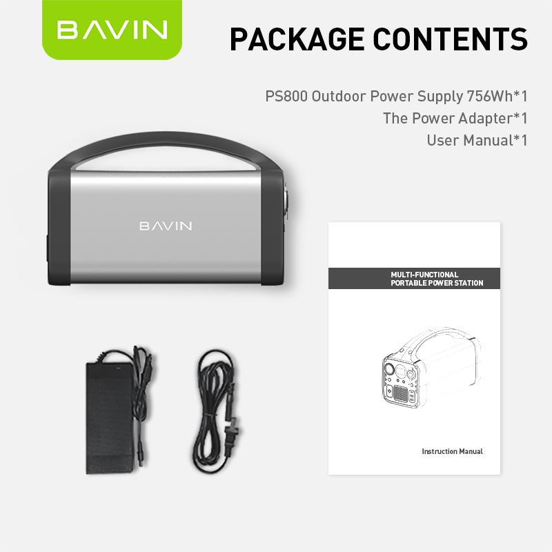 BAVIN PS800 /PS1000 210000mAh Multifunctional Portable Power Supply ...