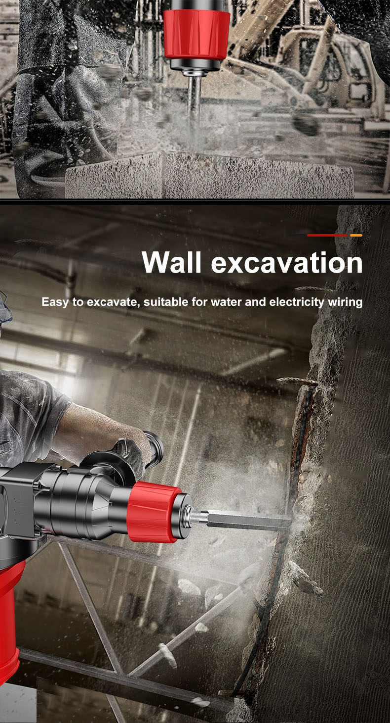 Demolition Electric Hammer 2200W 220V Heavy Duty Rotary Hammer Drill ...