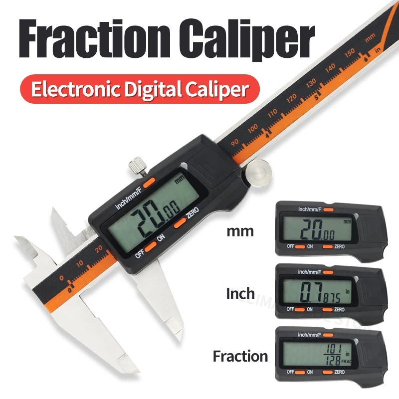 KIPRUN Vernier Caliper, Stainless Steel Digital Display Caliper 150mm ...