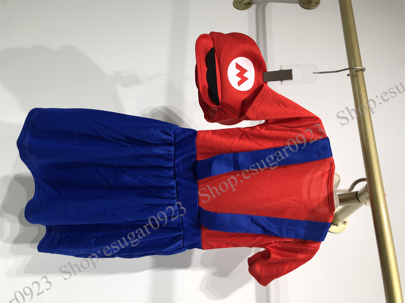 Super Mario Costume for Kids Boy Adult Men women costume jumpsuit Mario ...