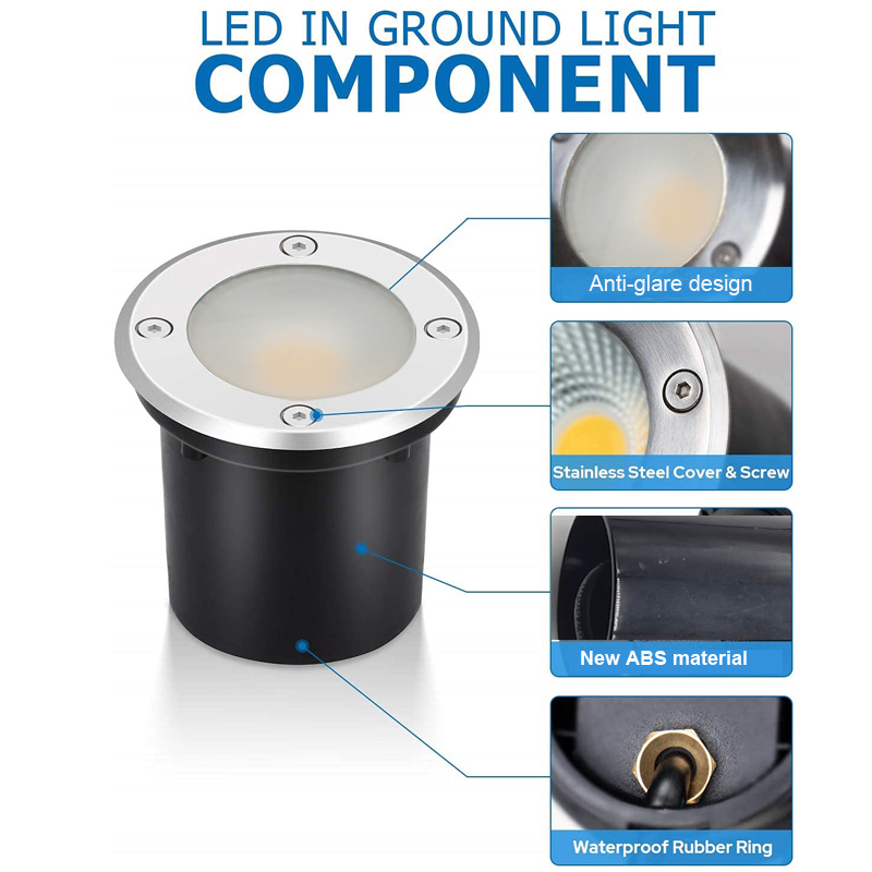 1PCS Outdoor LED In Ground Spot Light Honeycomb IP67 10W 12V 110V 220V ...