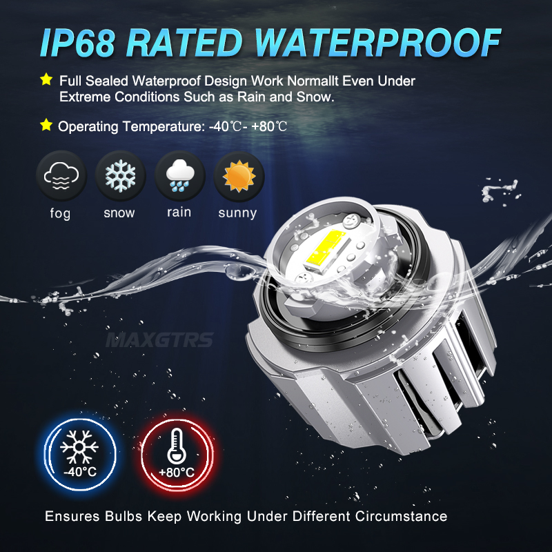 MAXGTRS 2X Double Color L1B LW5B Car Led Fog Light For Toyota COROLLA ...