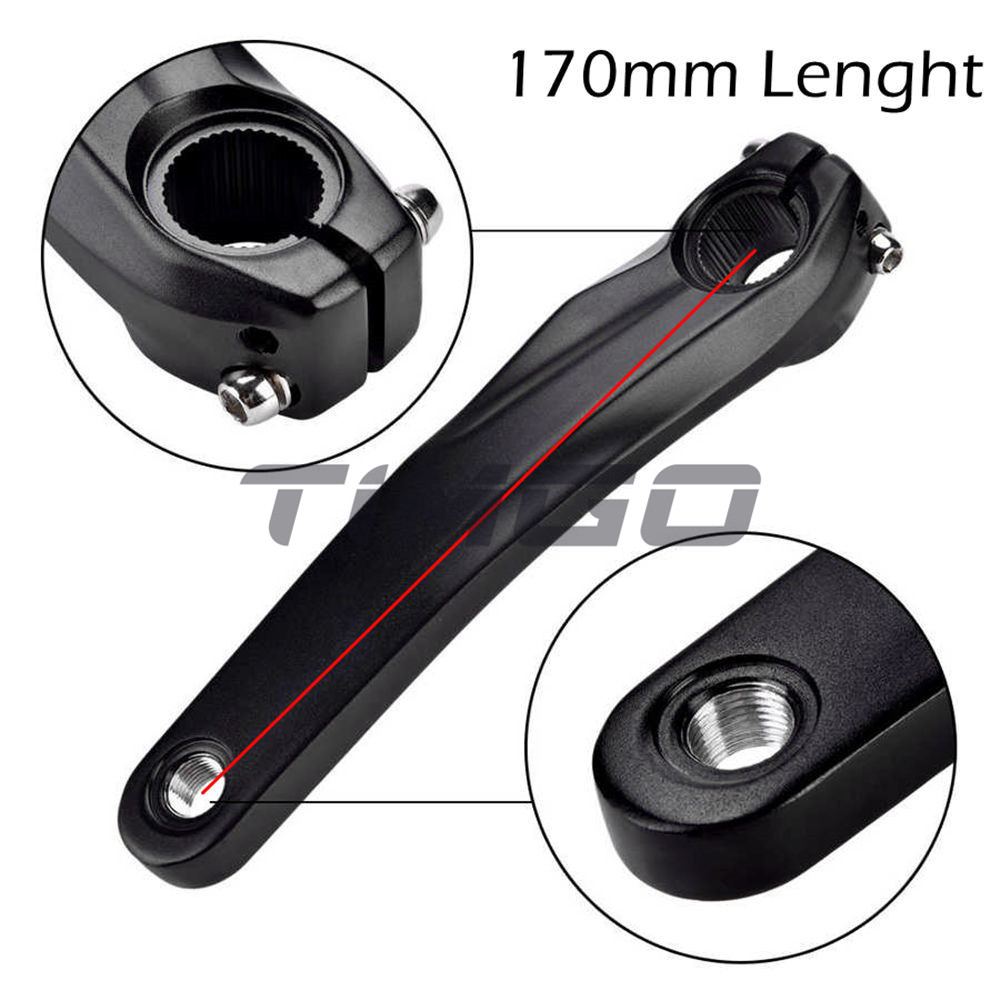 MTB Road Bike Crankset Arm Square Taper / Hollowtech Replacement Left Crank Arm Aluminum Alloy ...