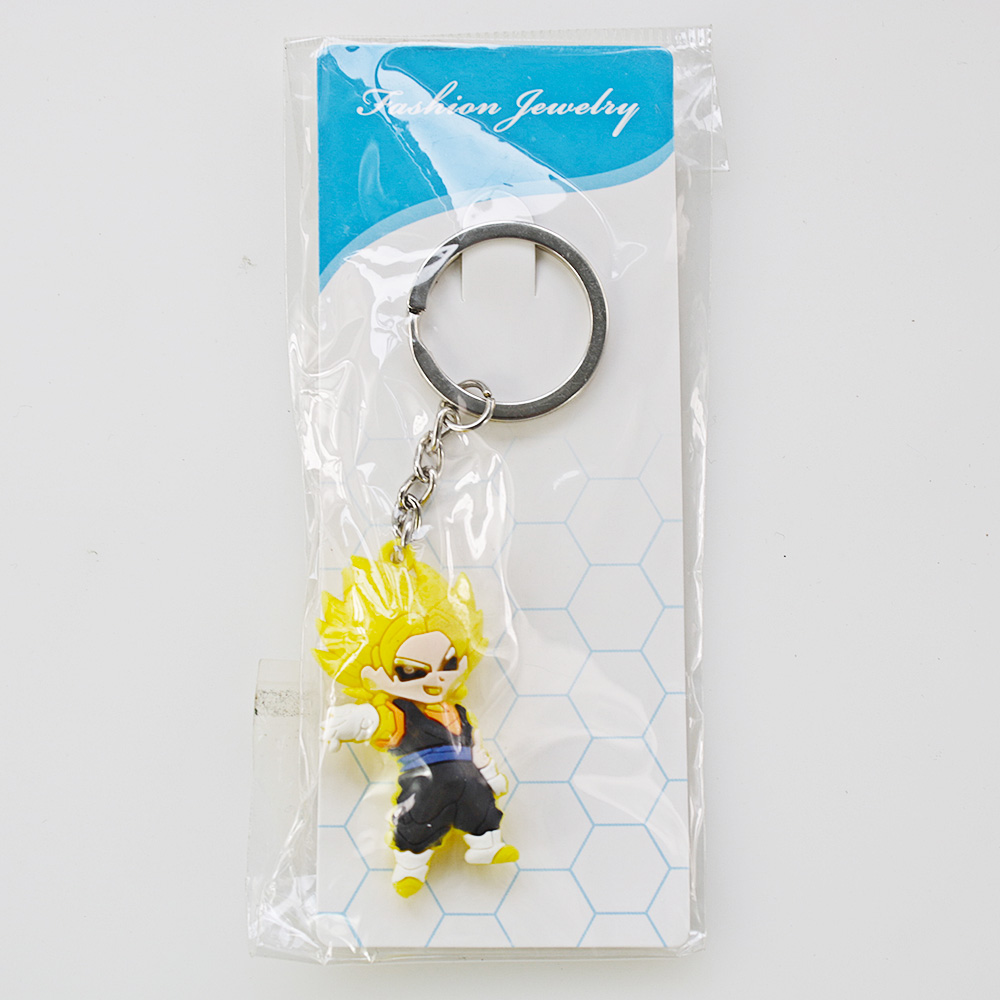 4.5cm Dragon Ball Z Son Goku Figure Vegeta Super Saiyan Four Car Key ...