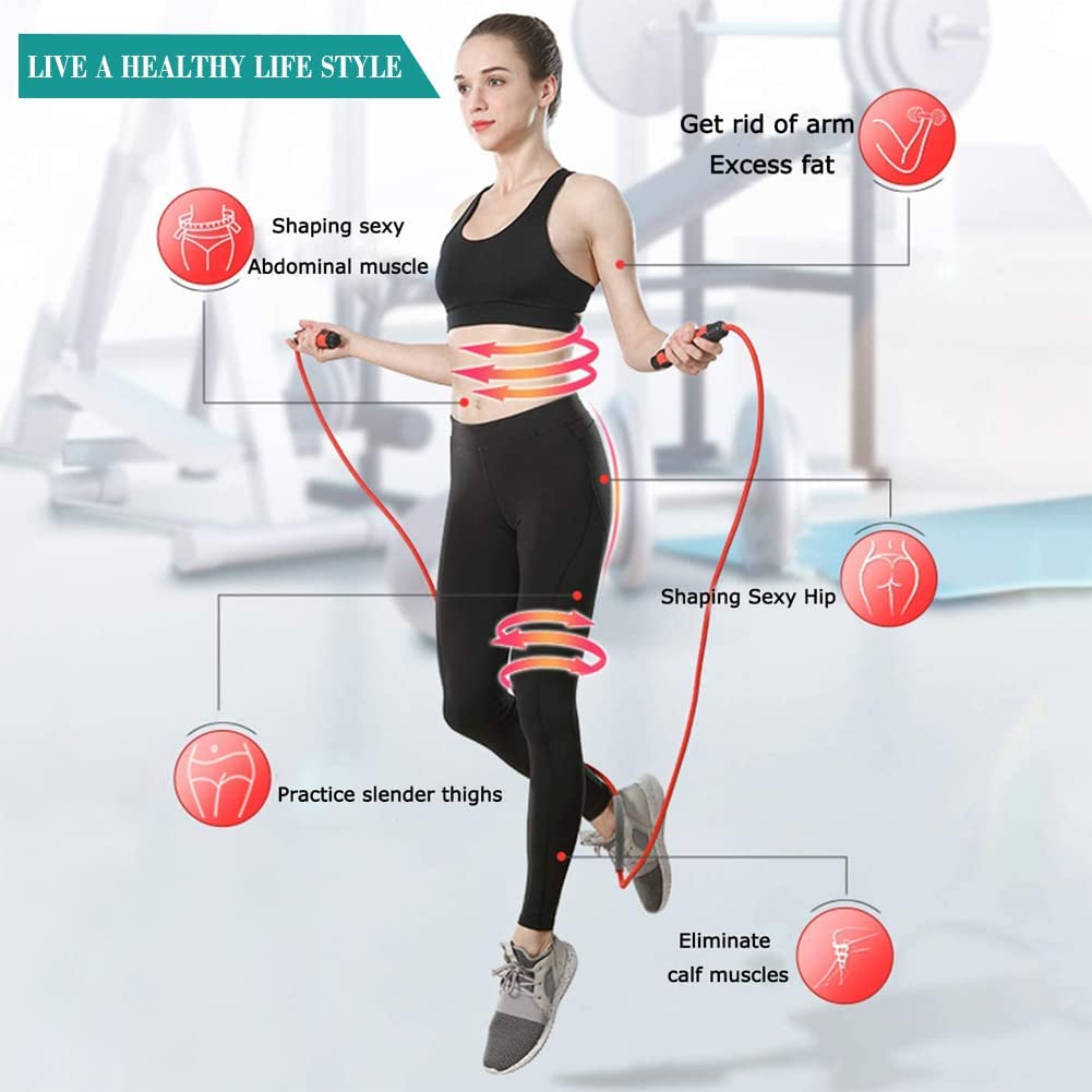 Professional Weighted Jump Rope Manila with 100% Cotton Rope Jumping ...