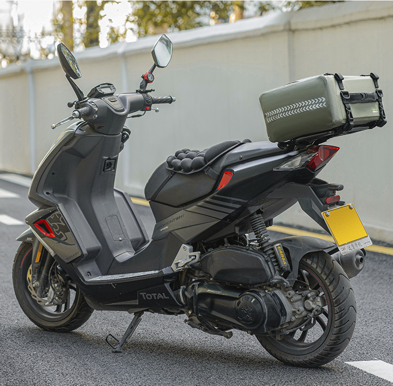 Rockbros Motorcycle Rear Bag Waterproof Back Seat Bag PVC 30L High ...