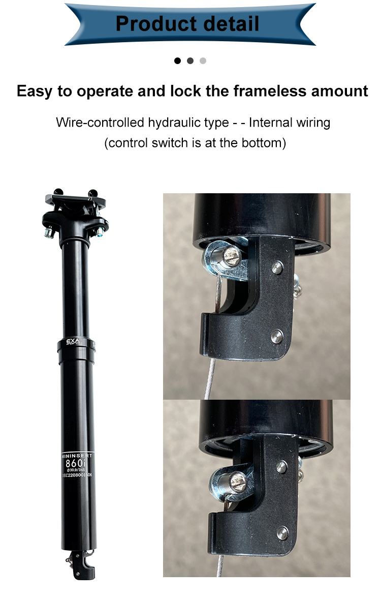 KS EXA Form 860i Kindshock bike seatpost Adjustable air sprung ...