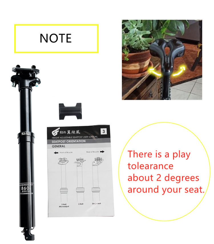 KS EXA Form 860i Kindshock bike seatpost Adjustable air sprung ...