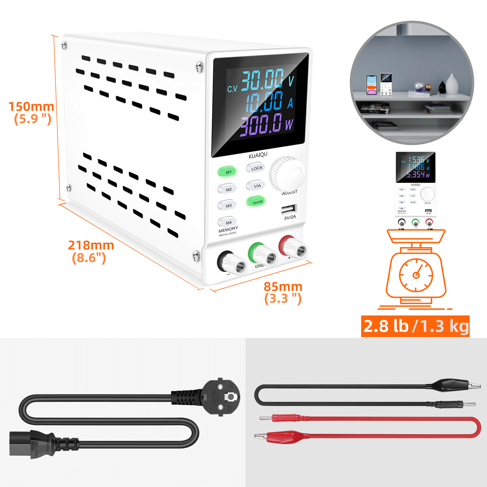 Laboratory Power Supply 30V10A DC Power Supply Voltage Current ...