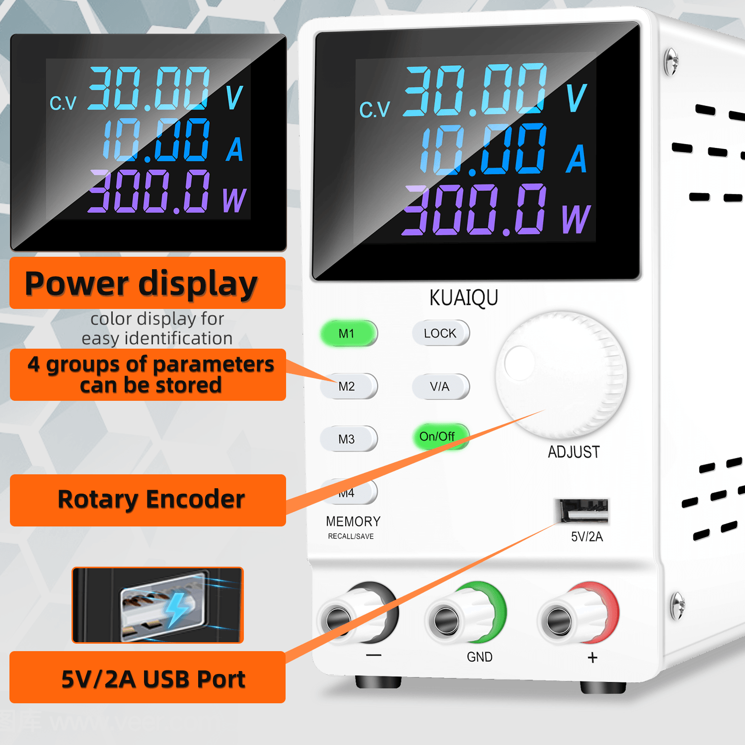 Laboratory Power Supply 30V10A DC Power Supply Voltage Current ...