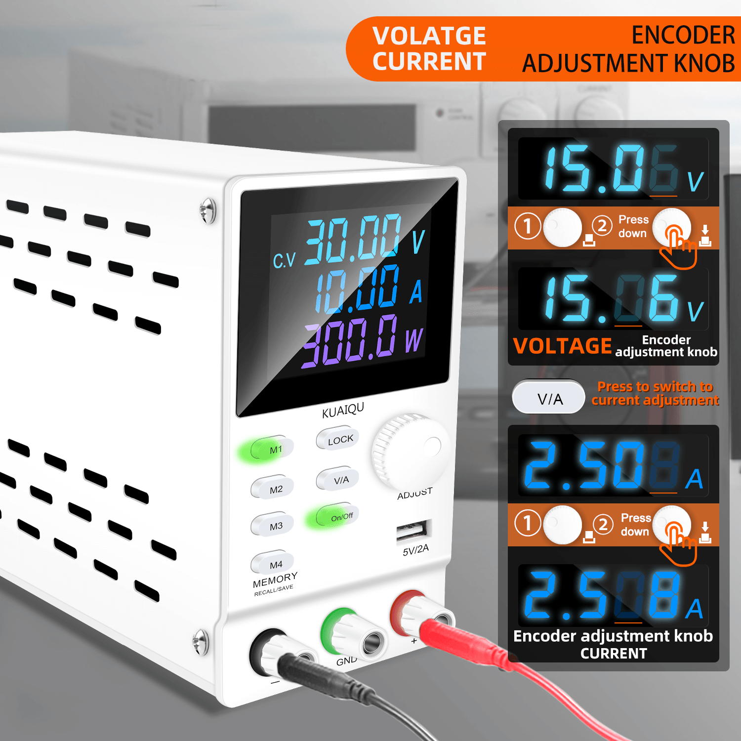 Laboratory Power Supply 30V10A DC Power Supply Voltage Current ...