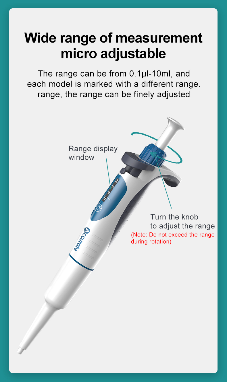 JOANLAB Laboratory Pipette Autoclavable Digital Adjustable Micropipette ...