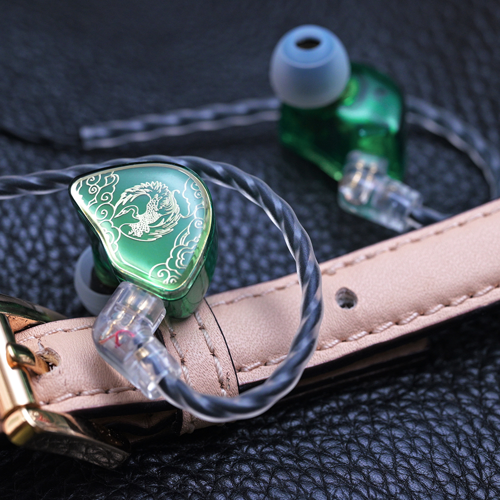 Faaeal TANGZU WANER Green Earphone HIFI Music Game Earbud 10mm Dynamic ...