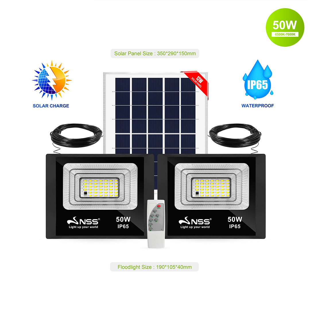 NSS Solar light waterproof LED solar flood light HP Solar Panel Solar ...