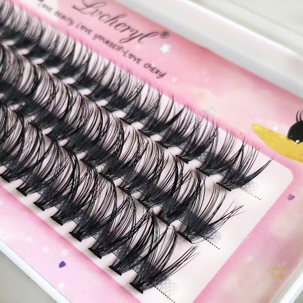 Lvcheryl 60 Clusters Lashes D Curl Volume Individual Lashes Extensions ...