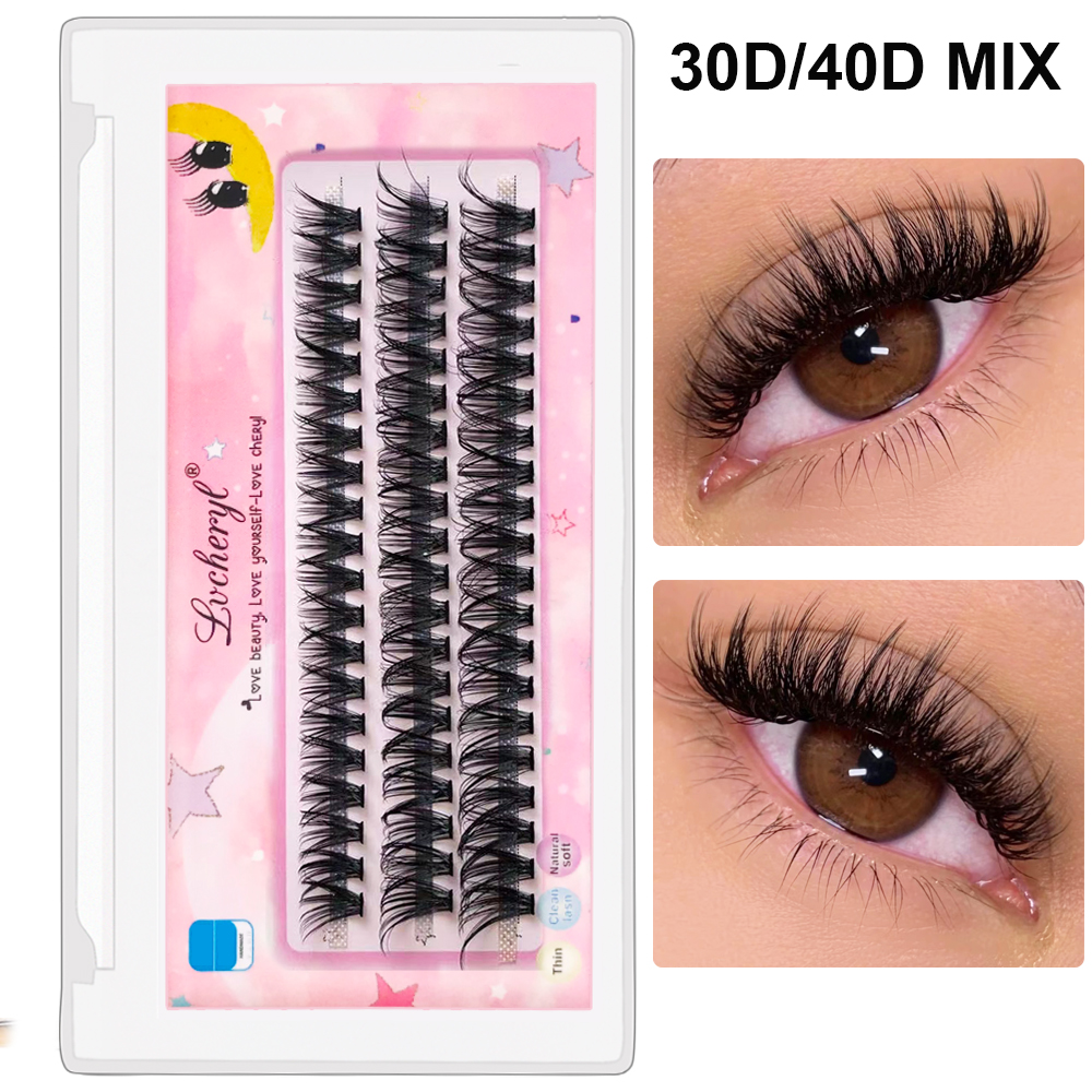 Lvcheryl 60 Clusters Lashes D Curl Volume Individual Lashes Extensions ...