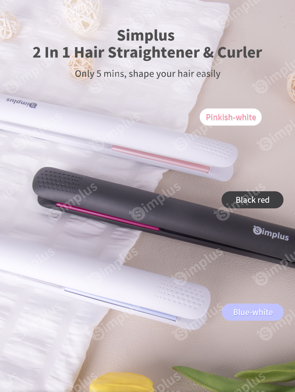Simplus Hair Iron Straightener ZFBA002 | Shopee Philippines