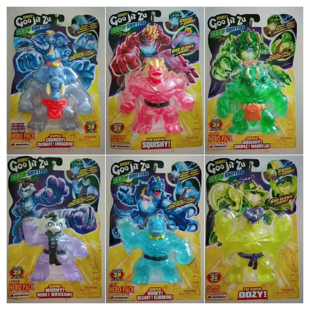 Heroes of Goo Jit Zu Goo Shifters Bengal Hero Pack. Super Stretchy, Super Squishy Goo Filled Toy ...