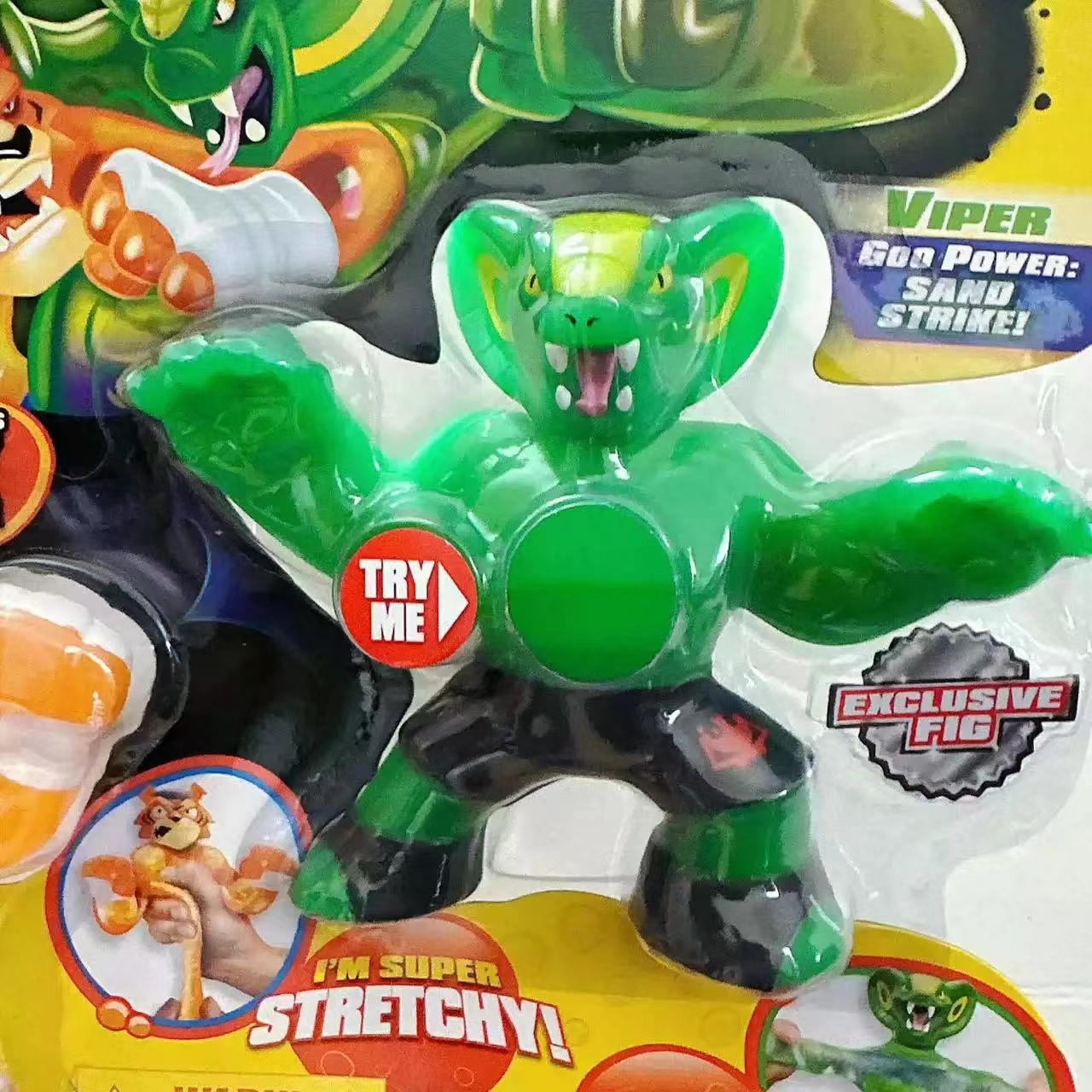 Heroes of Goo Jit Zu 2 Pack of Glow in The Dark Action Figures, Tygor ...