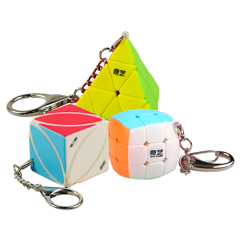 Rubik's Cube 3x3 Colorful Mini Rubik's Cube Keychain Pendant ...