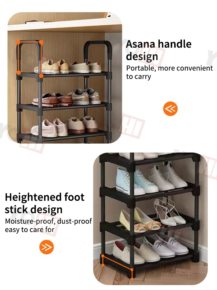 8 Layer Shoe Rack Simple Multi-layer Shoe Stand Stainless Steel ...