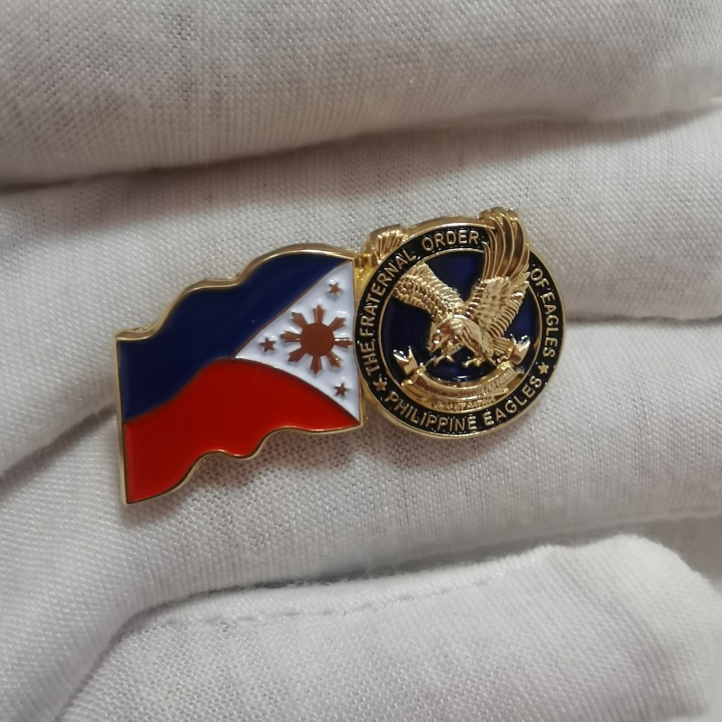 Fashion Accessories Eagles Flag Collar Pin for Kuya and Ate Size 35mm ...