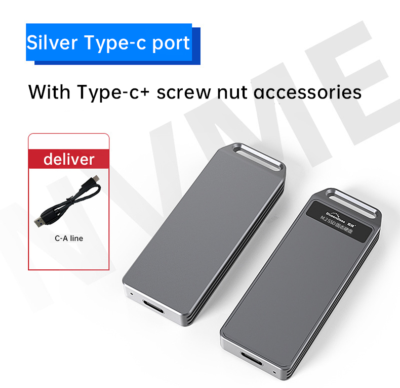 New M.2 Mobile HDD Enclosure NVMe/SATA To USB 3.1 Mini Solid State Hard Disk Box External 2242 ...