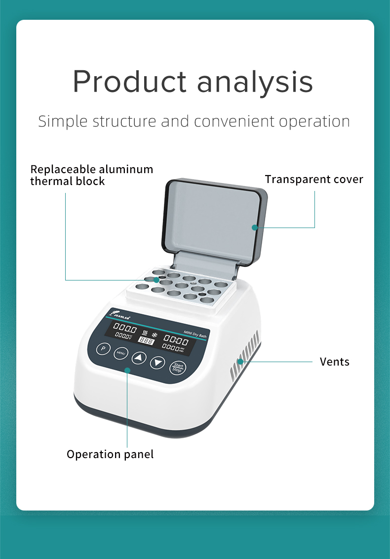 JOANLAB Store Mini Dry Bath Incubator Lab Constant Temperature Heater Incubation Shaker With ...