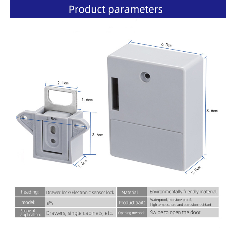 Mini Intelligent electric induction door lock operation RFID cabinet ...