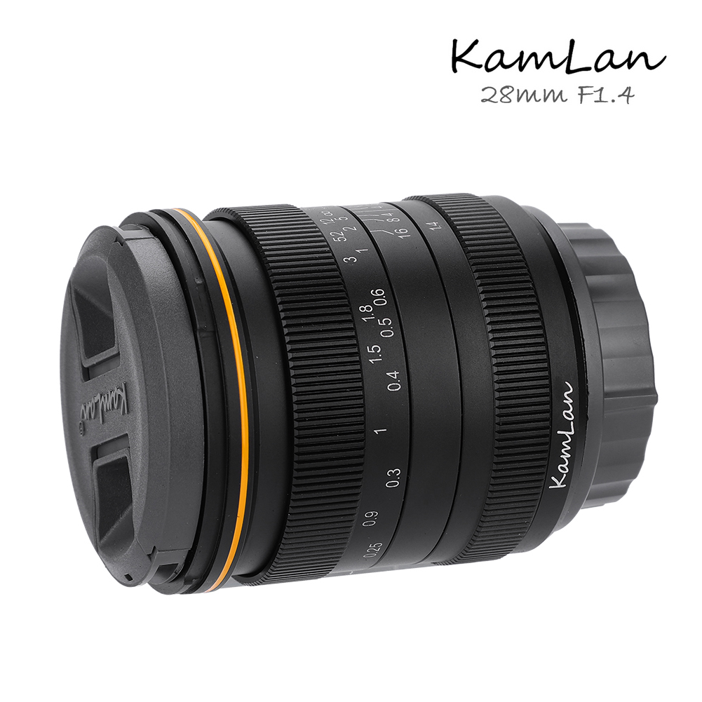 Kamlan 28mm f1.4 Wide Angle APS-C Large Aperture Manual Focus Lens for ...