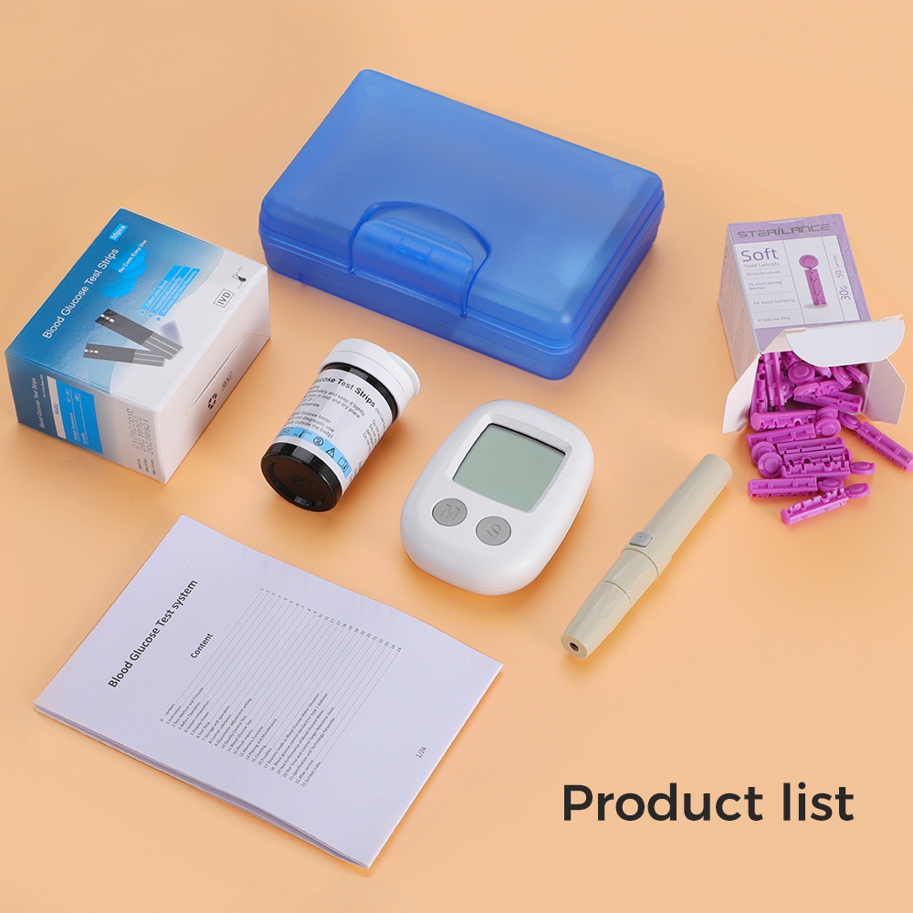 KH200 Glucometer Kit with Strips and Lancets Glucometer 3 In 1 ...