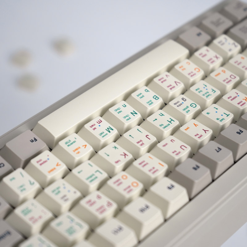 GMK Retro programmer 143 retro keycap mechanical keyboard keycap PBT ...