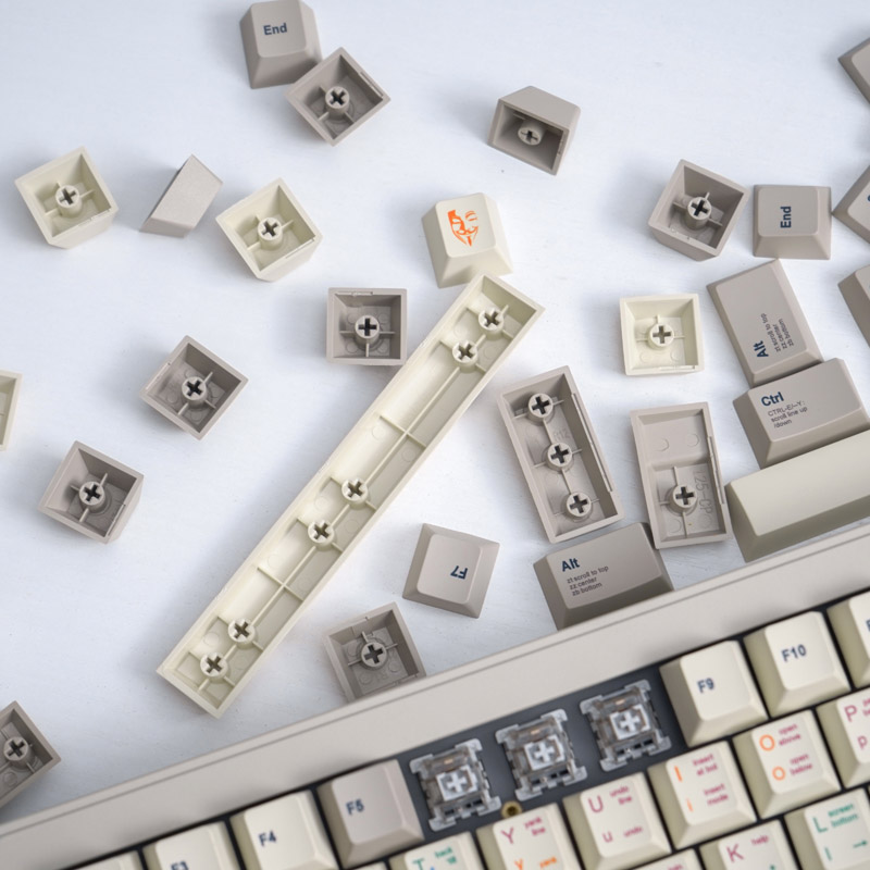 GMK Retro programmer 143 retro keycap mechanical keyboard keycap PBT ...