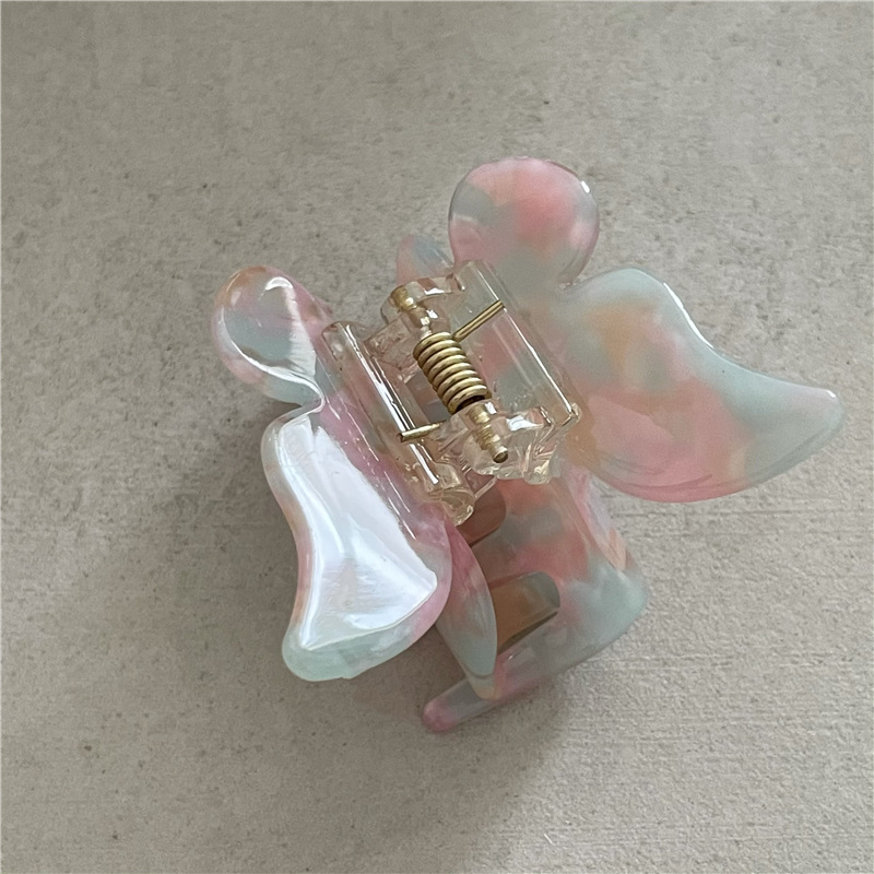 Acetate Hair Clamp Butterfly Shaped Acrylic Hair Claw Clips Ponytail ...