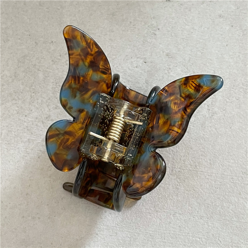 Acetate Hair Clamp Butterfly Shaped Acrylic Hair Claw Clips Ponytail ...
