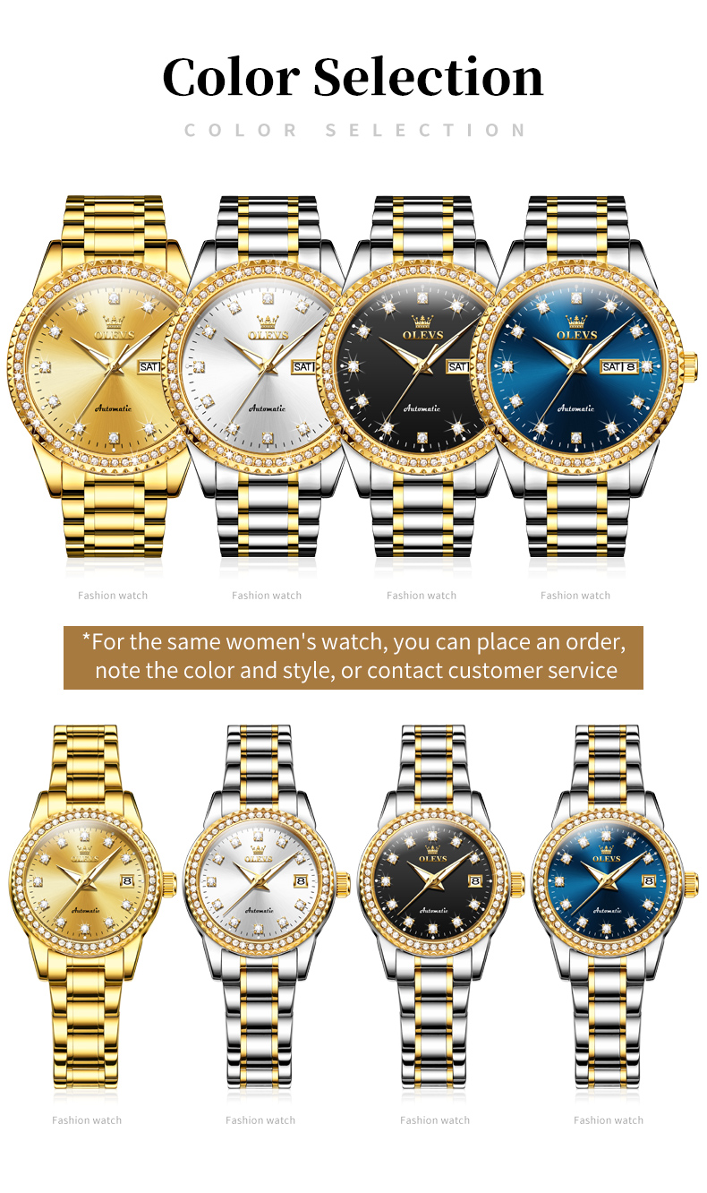 OLEVS Watch For Men Mechanical Waterproof Original Relo Luminous ...