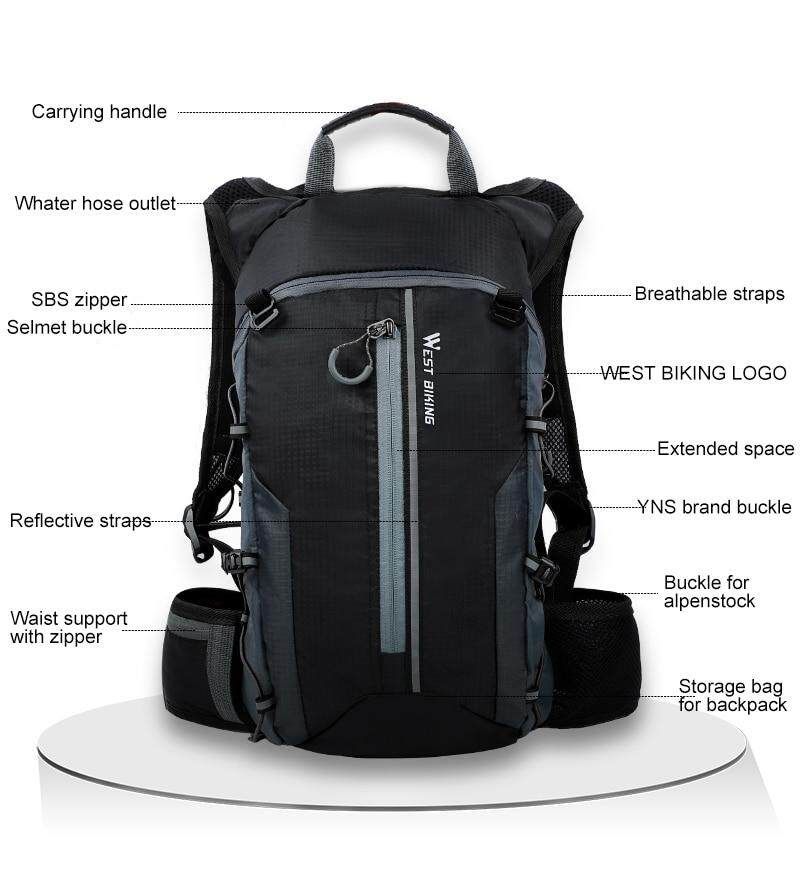 【PH Delivery】WEST BIKING Hydration Bag 10L Bicycle Bag Waterproof ...