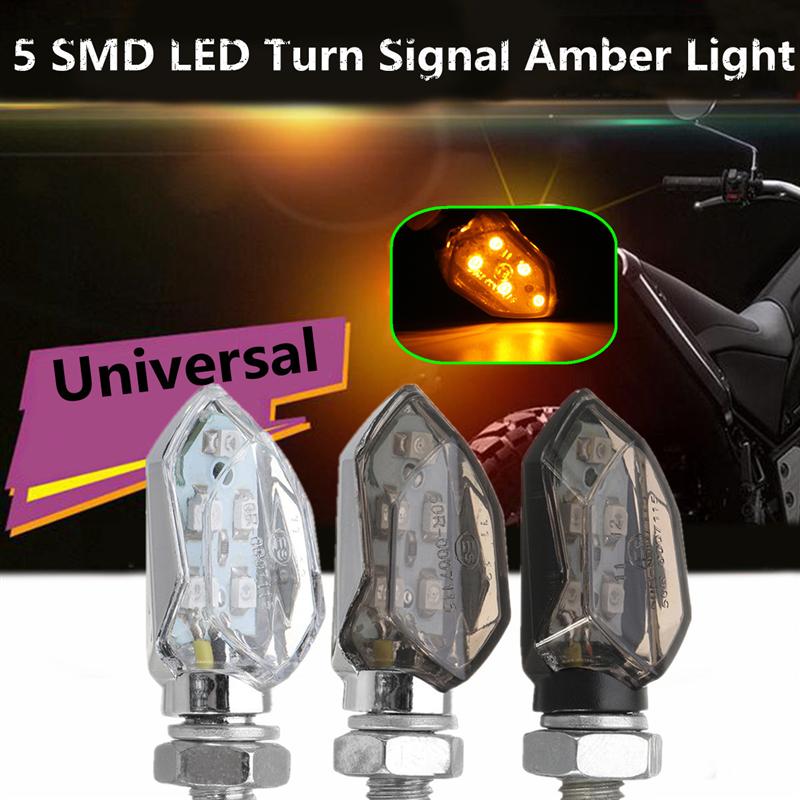 SEAMETAL Motorcycle Turn Signal Light Mini LED Signal Light for ...